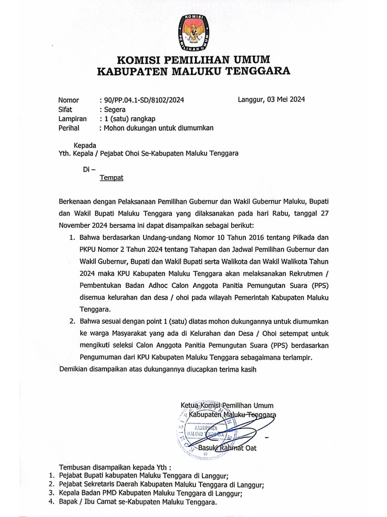 Mohon Dukungan | PDF