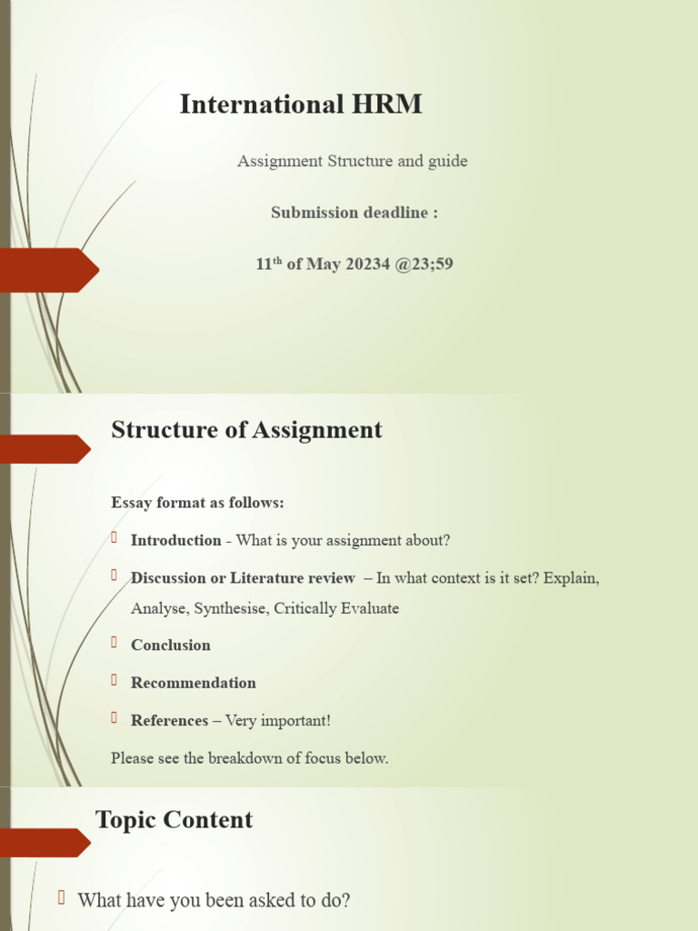 Assignment Structure 11th May 2024 | Download Free PDF | Turnitin ...