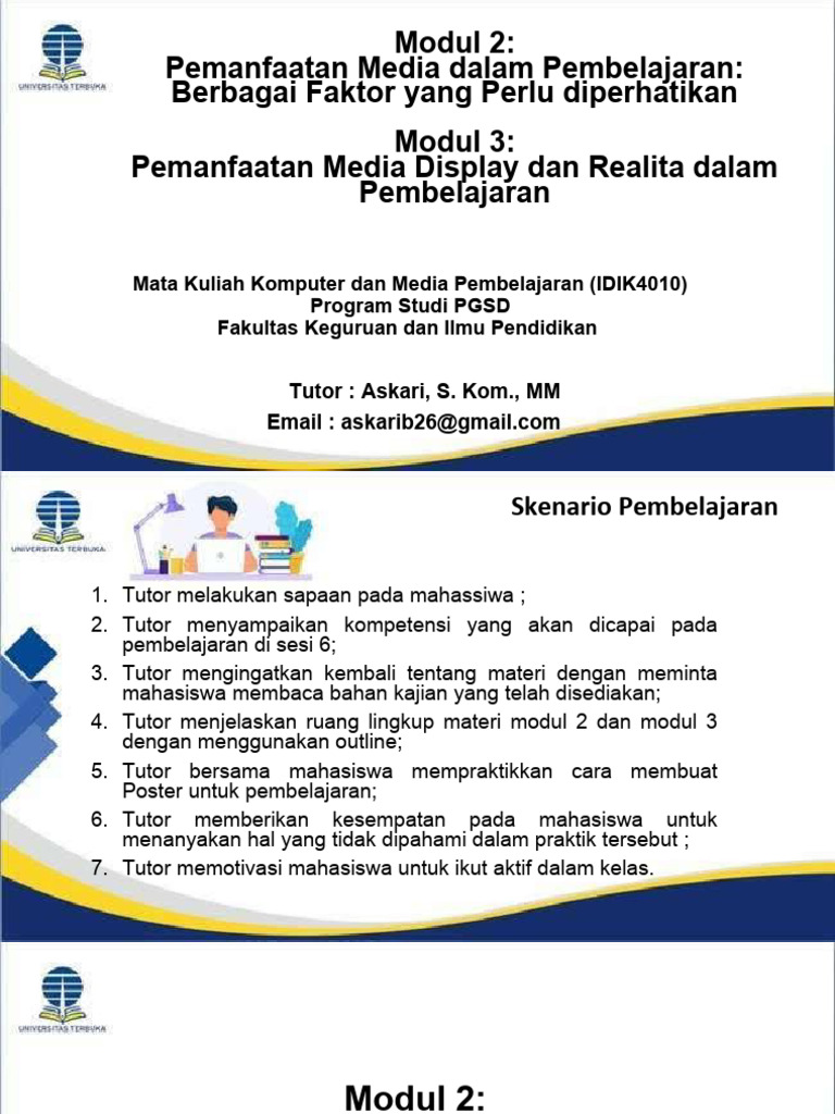 6 Modul 2 - 3 Pemanfaatan Media | PDF