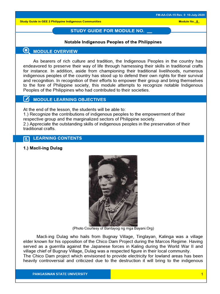 GEE-2-Module-8.-indigenous | PDF | Philippines