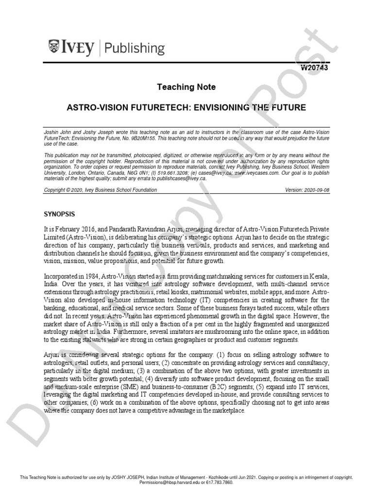 Astro Vision TN | PDF | Strategic Management | Swot Analysis