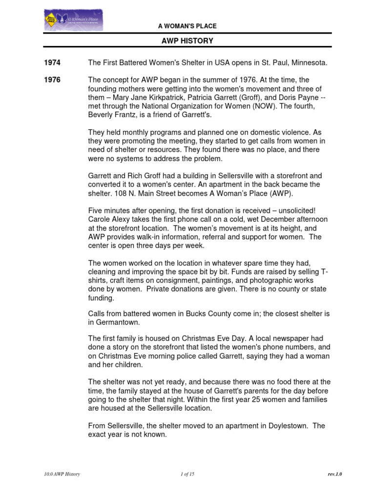 AWP Timeline Through FY2014 | PDF | Domestic Violence | Violence