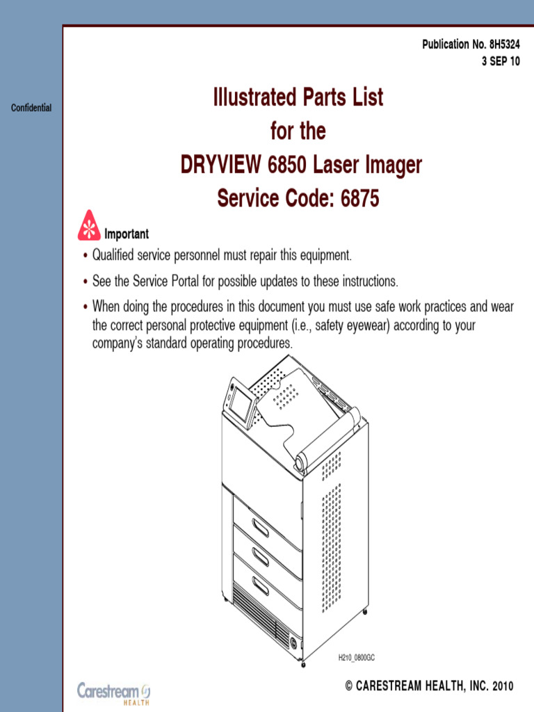11 DV6850 Parts List Rev.a 8H5324 030910 | PDF