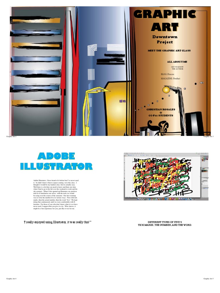 Graphic ART: Downtown Project | PDF | Adobe Illustrator | Graphics