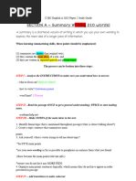 CXC CSEC English A Exam - Paper 2 Exam Topic: Summary Writing | PDF ...