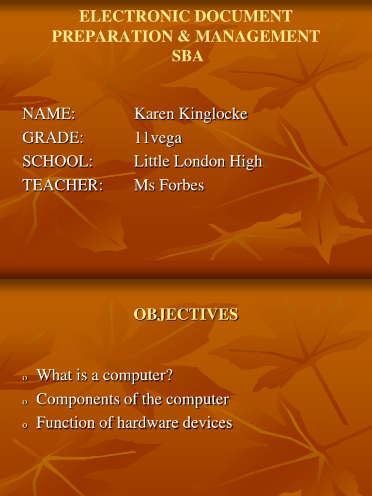 EDPM Overview: Computer Basics | PDF
