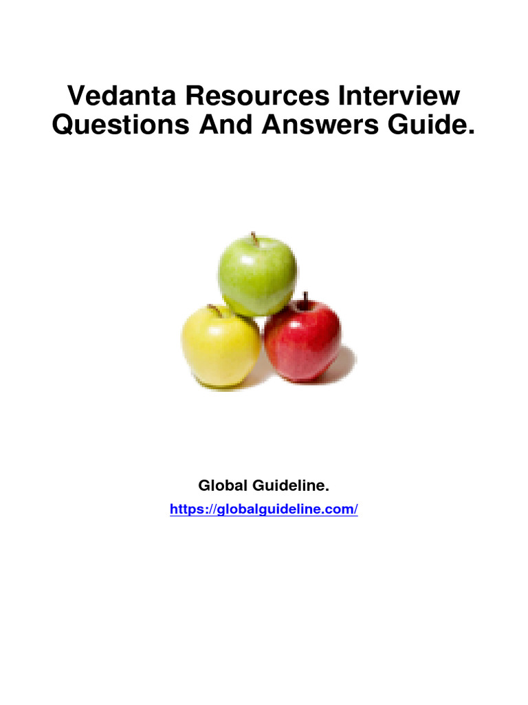 Vedanta Resources Interview Questions and Answers 12112 | PDF | World ...