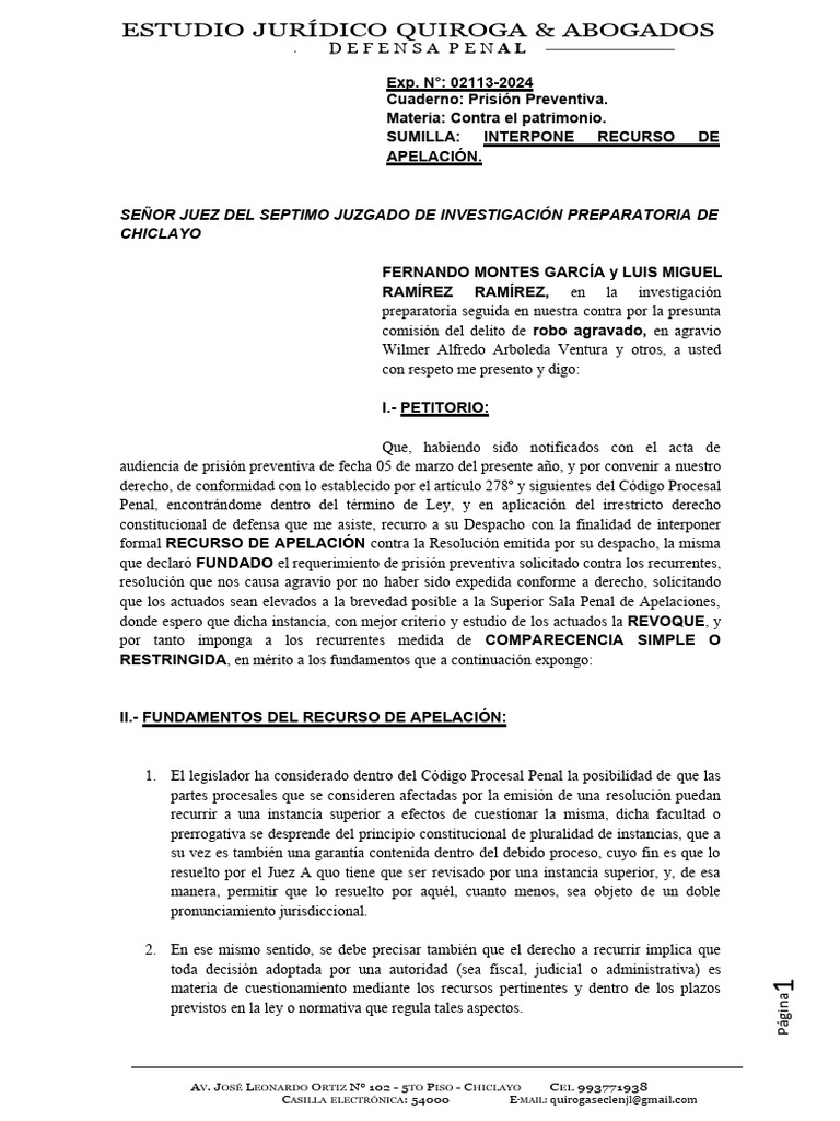 Apelación | PDF | Castigos | Ley procesal