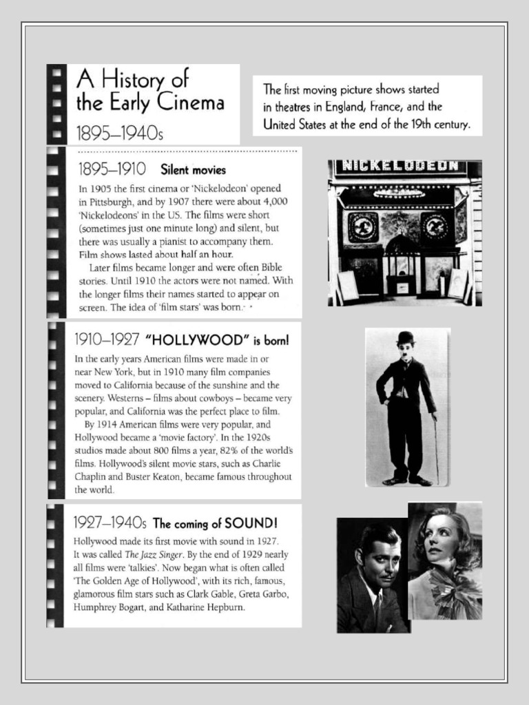 A History of The Early Cinema | PDF
