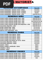 Catálogo Remeras Indutex | PDF