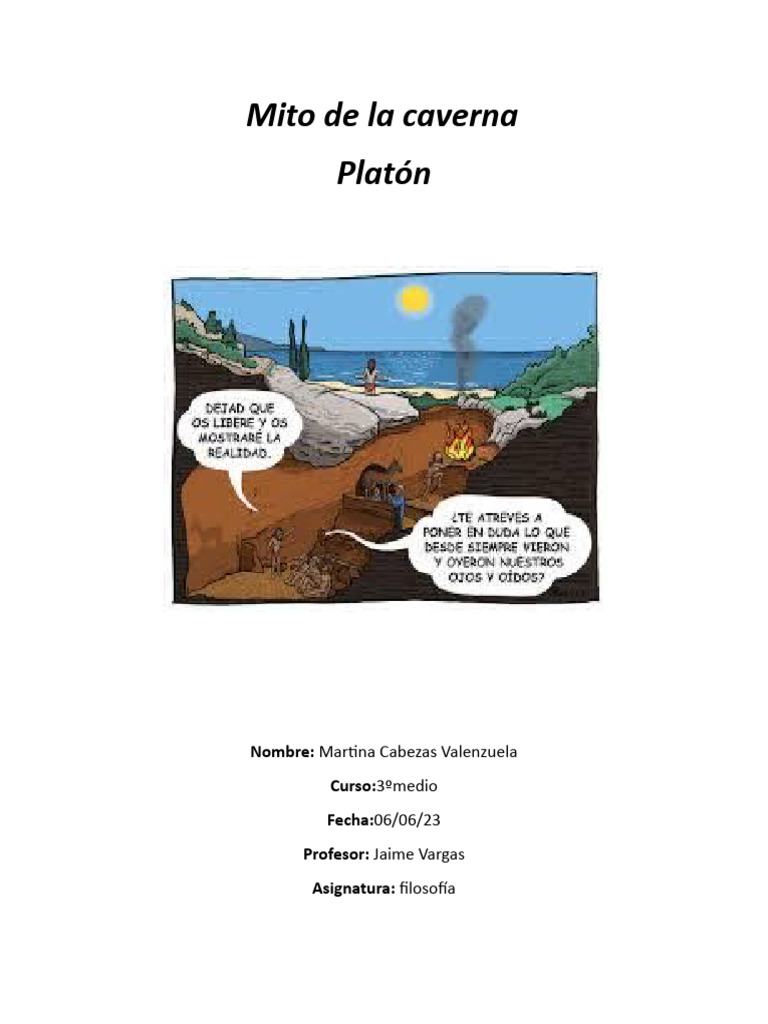 Mito de La Caverna | PDF | Conocimiento | Platón
