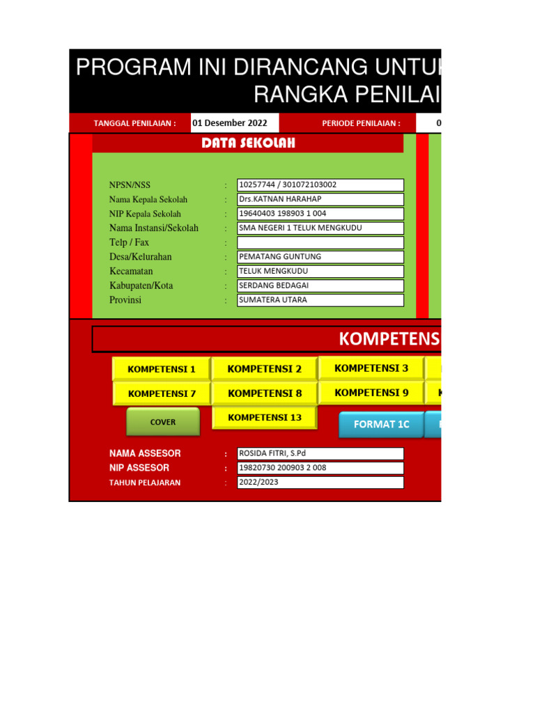 Form PKG Rosida Fitri Ok | PDF