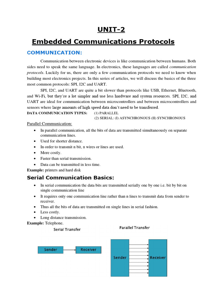 Embedded Systems Communication Protocols | PDF | Usb | Duplex (Telecommunications)