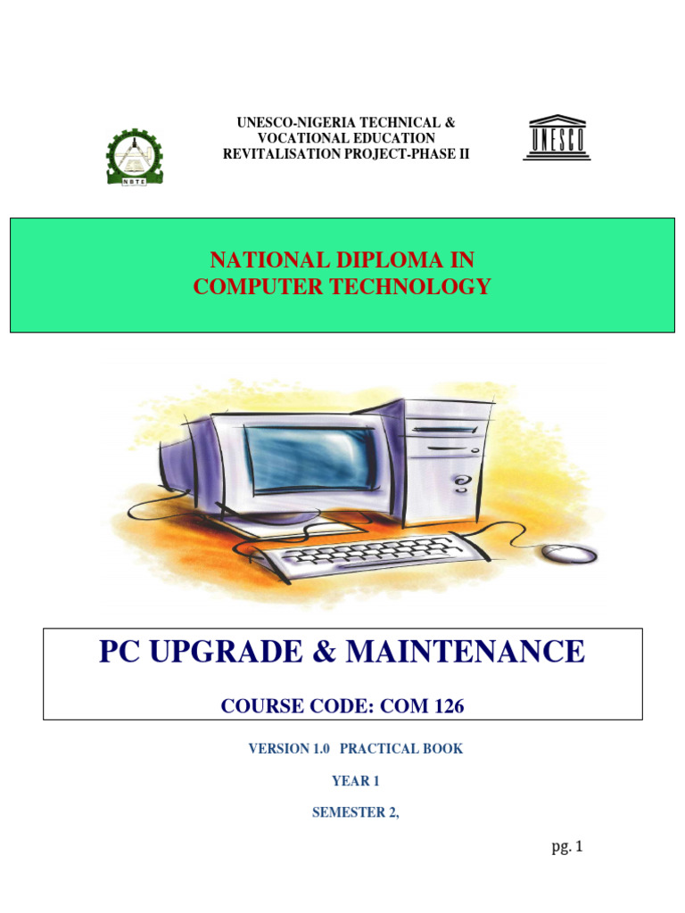 Com 126 Practical PC Upgrade Maintenance | PDF | Computer File | Backup