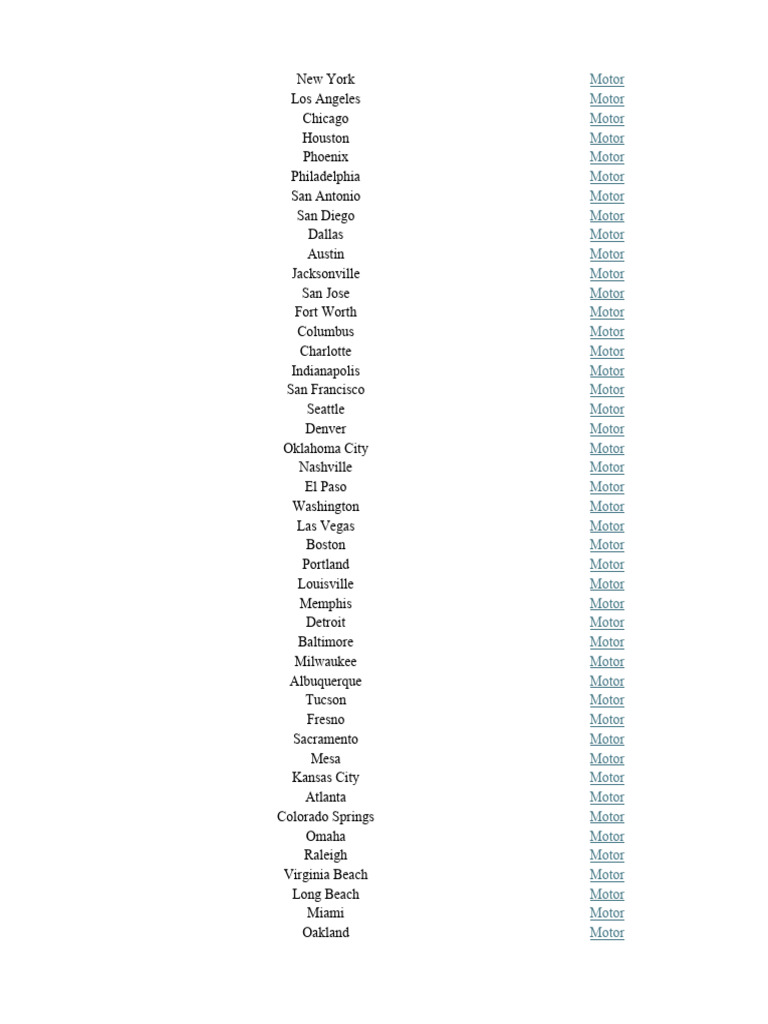 List of United States Cities by Population | PDF