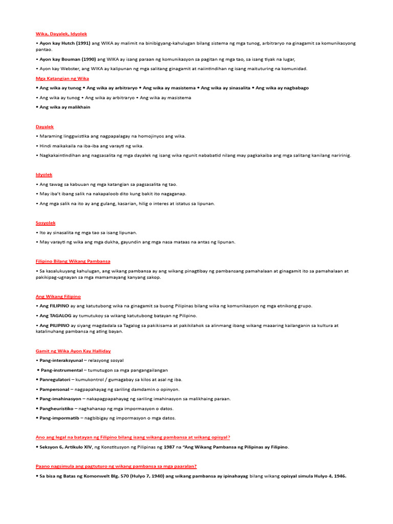 Reviewer For Filipinohiya | PDF