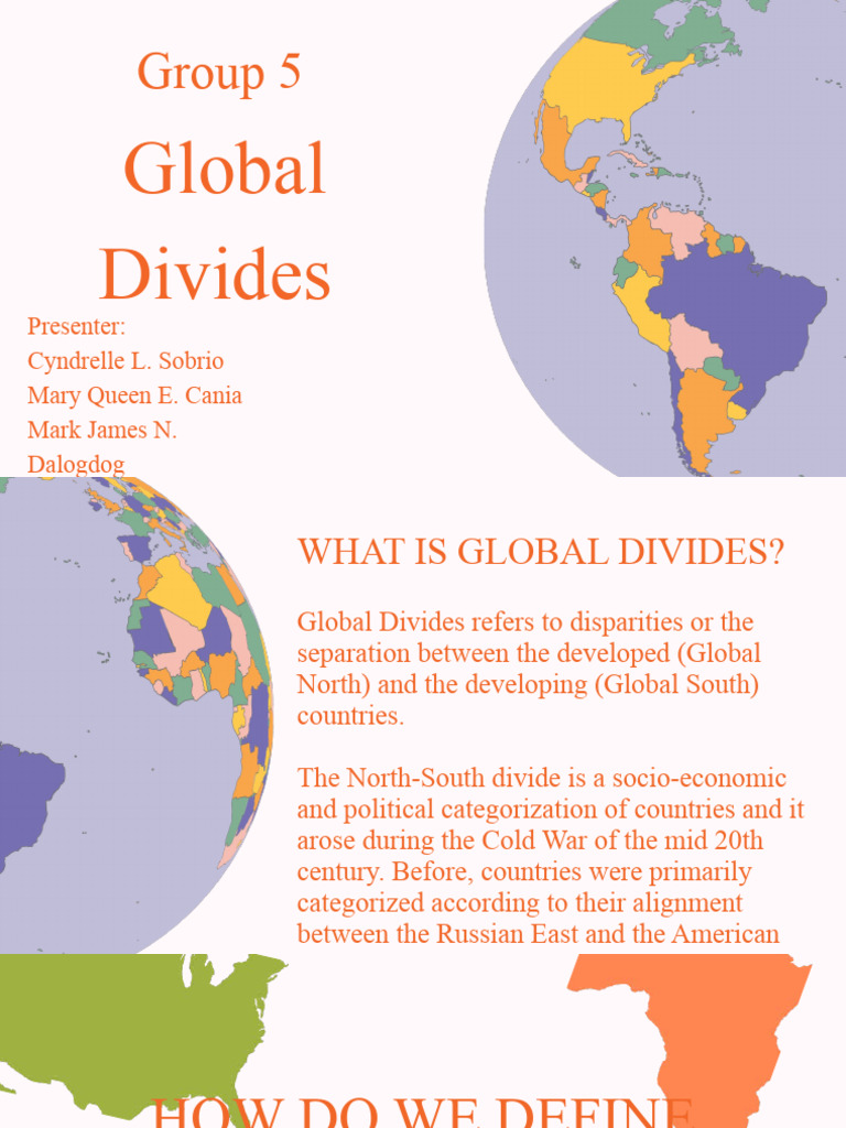 Understanding Global Divides: North vs. South | PDF | Third World | Developing Country