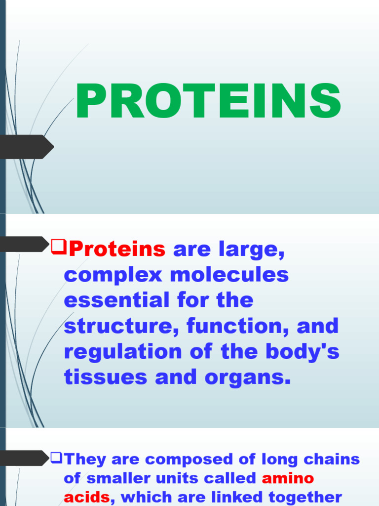 PROTEINS - (Biomolecules - For Grade 10) | PDF | Amino Acid | Proteins