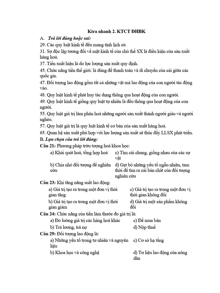 Ktra C2-2 ĐHBK | PDF