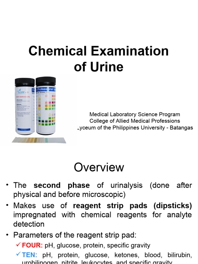 3 Chemical Examination of Urine | PDF | Glucose | Ketosis