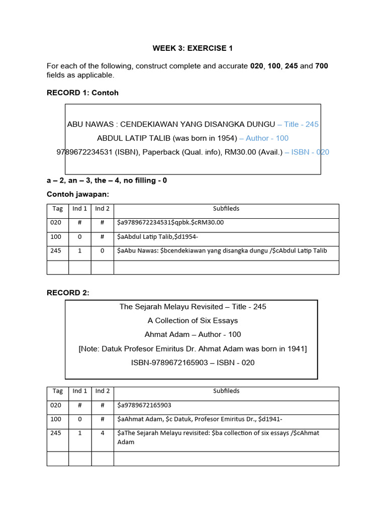 WEEK 3-EXERCISE 1 - Iml655 (AutoRecovered) | PDF | Book Publishing | Publishing