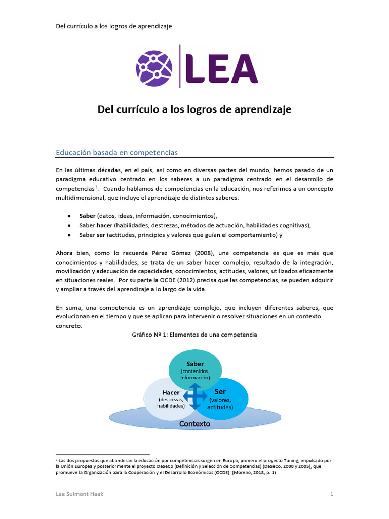 U2 - de Las Competencias A Los Logros de Aprendizaje (LS 2023) | PDF | Plan de estudios ...