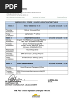 GP June Exam Grade 12 Timetable 2025 | PDF