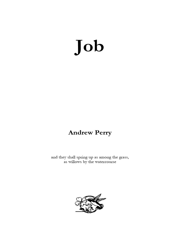 The Book of Job | PDF | Book Of Job | King James Version