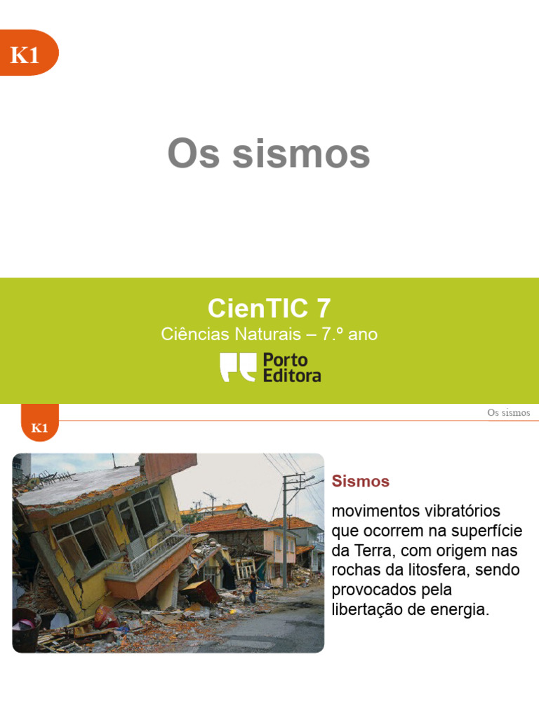 k1 Os Sismos | PDF | Terremotos | Geologia