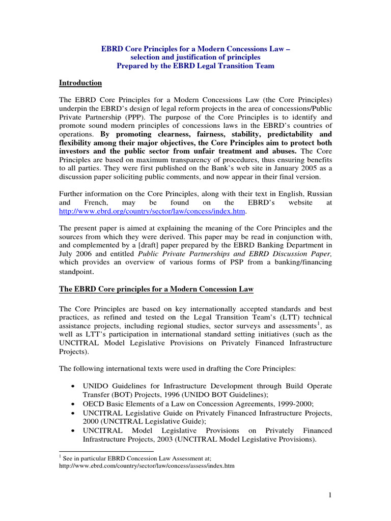 Core Principels - Selection and Justification of Principles | PDF ...