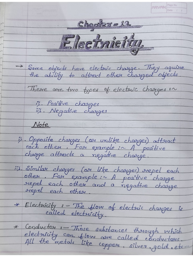 Electricity Pdf