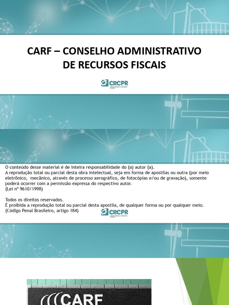 Apresentação CARF | PDF