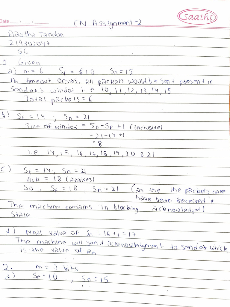 cn assignment 2 | PDF