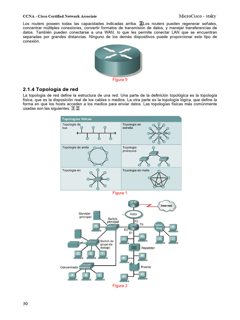 Topologias de Red y Tipos | Descargar gratis PDF | Red de computadoras ...