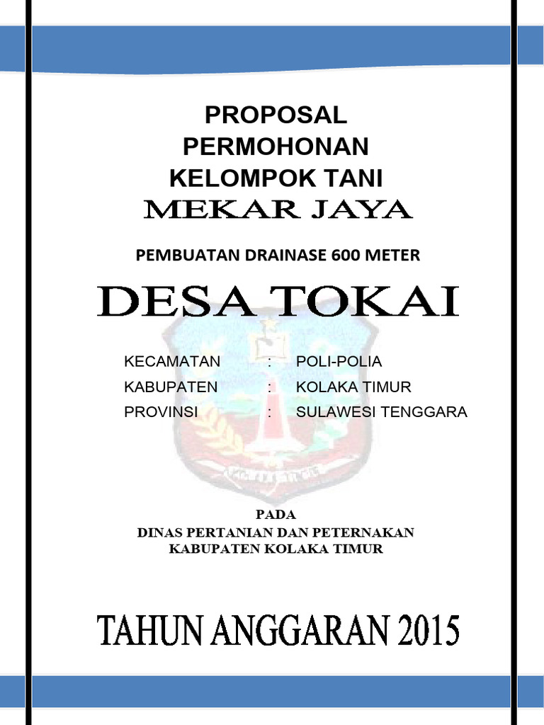 PROPOSAL Drainase TOKAI | PDF