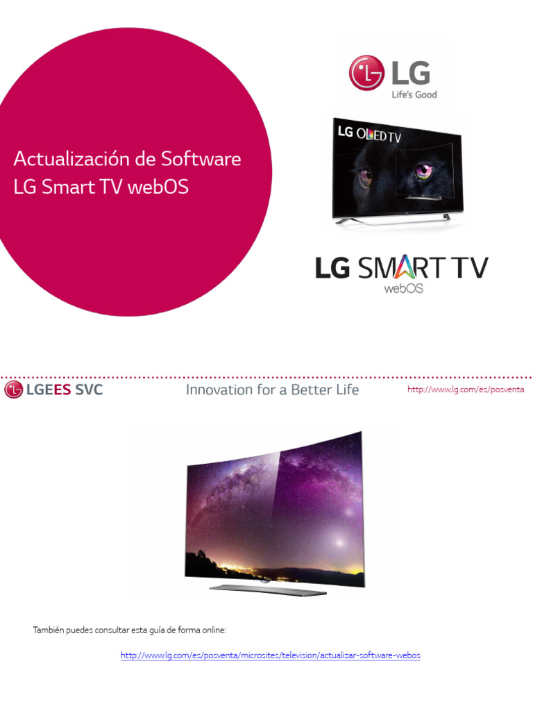 Guía Actualización de Software LG Smart TV Webos | PDF | Memoria USB ...