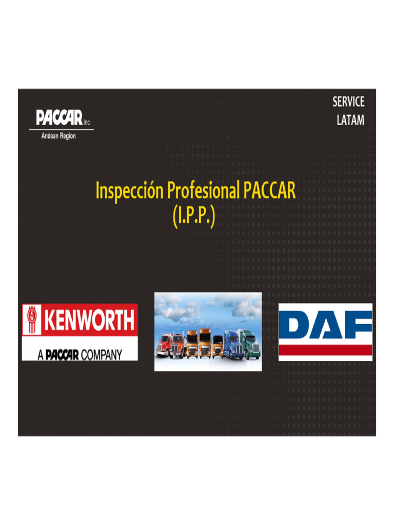 Inspeccion Prefesional PACCAR IPP | PDF