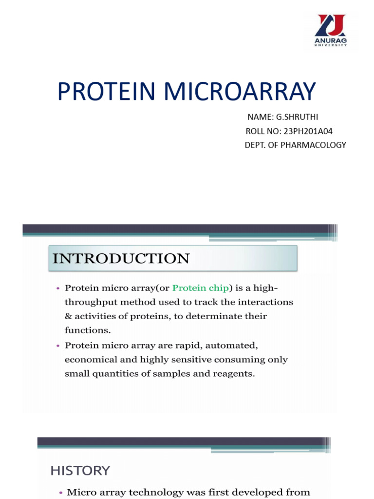 Protein Microarray Techniques | PDF | Self-Improvement | Science & Mathematics