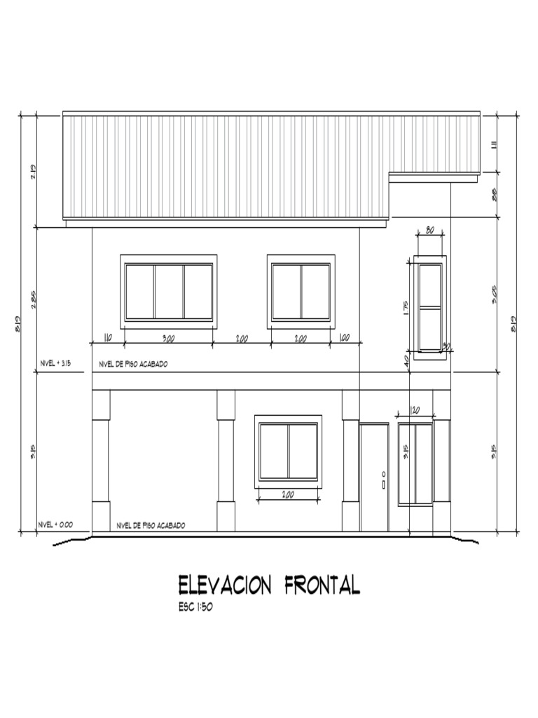 Elevacion Frontal | PDF
