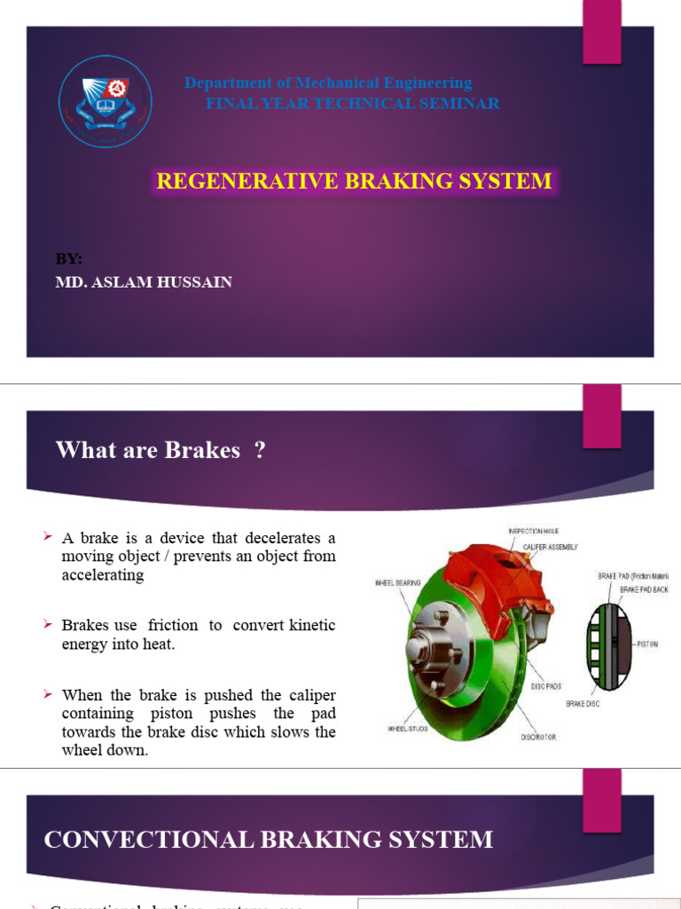 Regenerative Braking | PDF | Brake | Vehicles