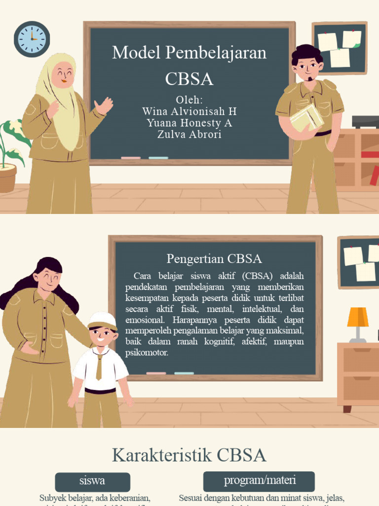 Model Pembelajaran CBSA | PDF | Karier & Perkembangan