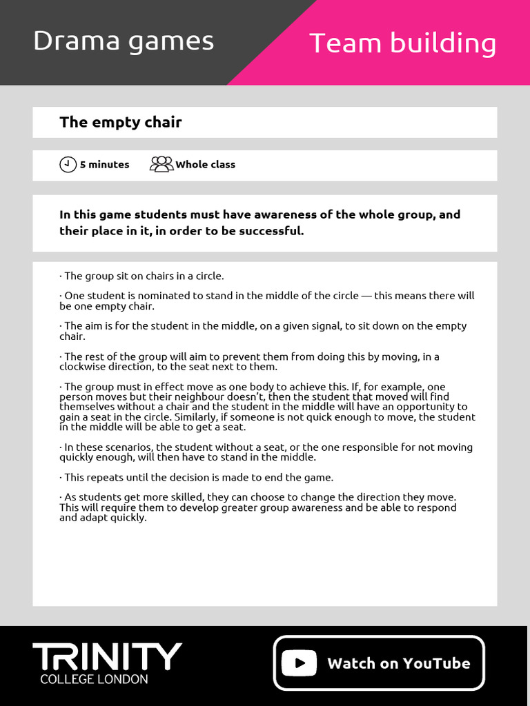 The Empty Chair Team Building Game | PDF