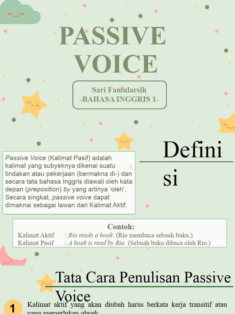 9. Passive Voice | PDF | Syntax | Grammar