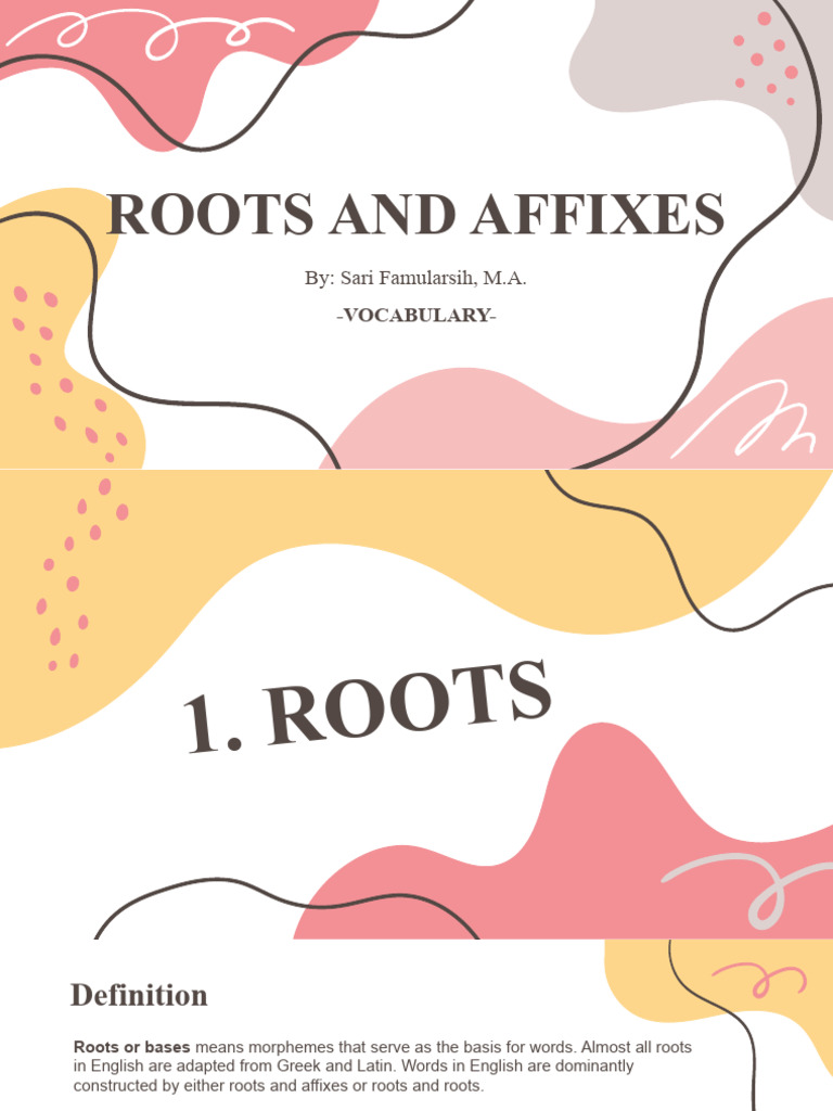 CH 3 - Roots and Affixes | PDF | Wind Turbine | Turbine