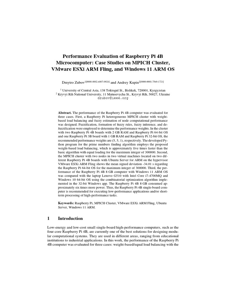MANUSCRIPT | PDF | Computer Cluster | Load Balancing (Computing)