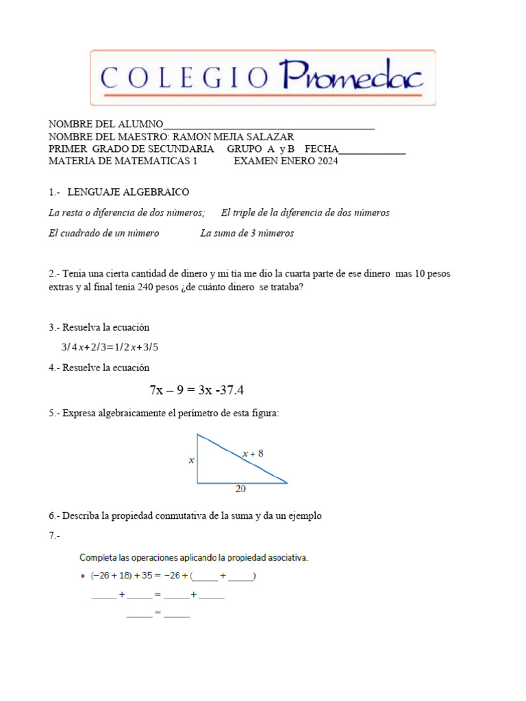 Ex1° Febrero 2024 | PDF