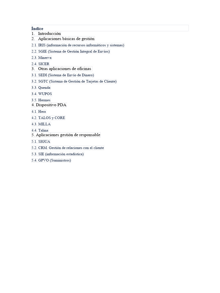 Indice Tema 6 | PDF