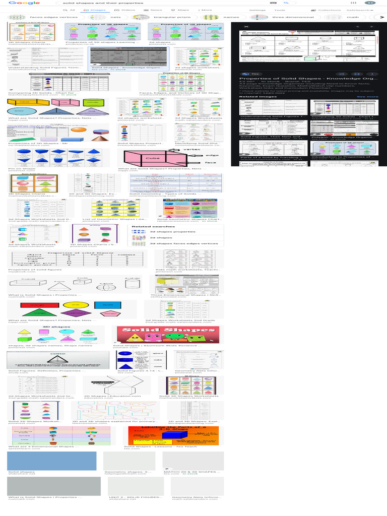 Solid Shapes And Their Properties Google Search Pdf Shape Polytopes