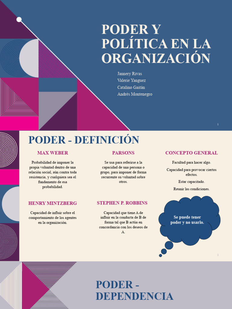 Poder y Política en La Organización | PDF | Poder (social y político ...