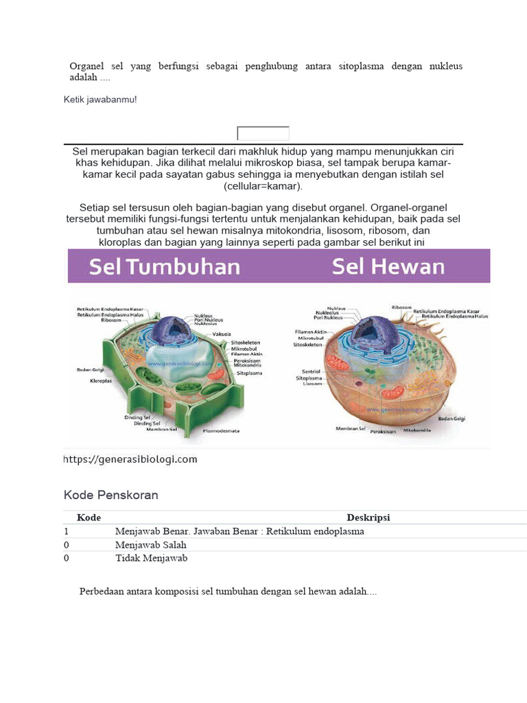 Soal Literasi Sel | PDF